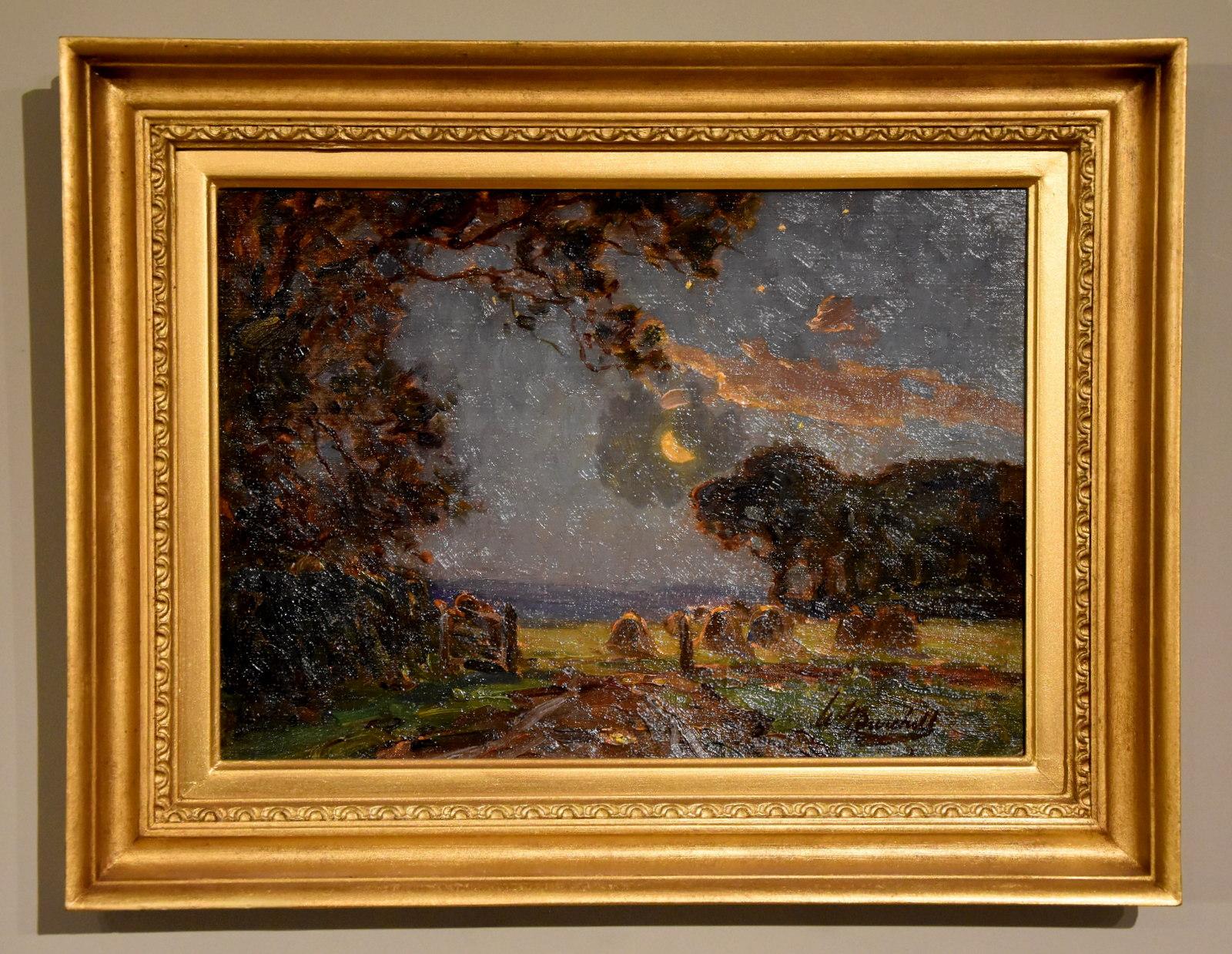 William F. Burchell - Oil Painting by William F. Burchell “Evening in ...