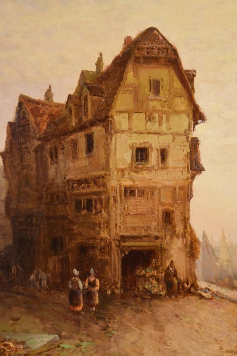 George Gregory - Oil painting by George Gregory “A Rotterdam Canal” For ...