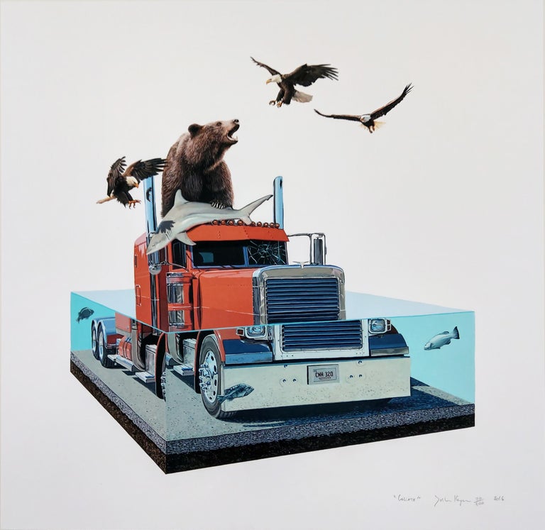 Josh Keyes - Goliath by Josh Keyes, Contemporary Street Art Print For ...