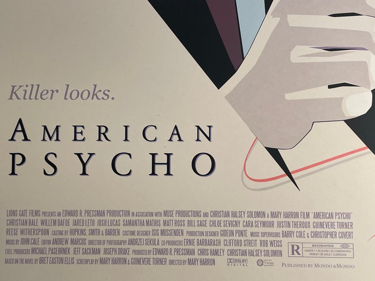 Craig Drake - American Psycho Screen print by Craig Drake Lions Gate ...