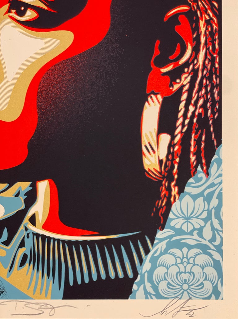 Shepard Fairey - Shepard Fairey Screen Print "Eye's On The King Verdict ...