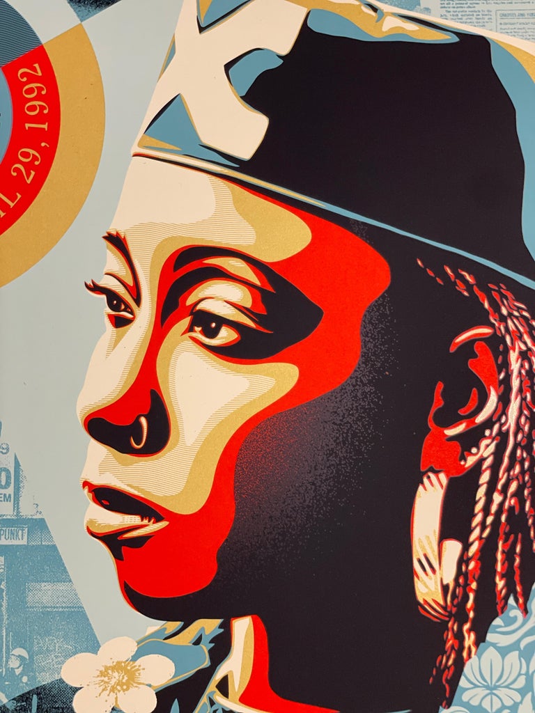 Shepard Fairey - Shepard Fairey Screen Print "Eye's On The King Verdict ...