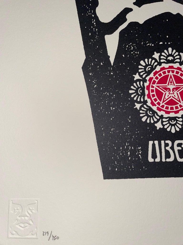 Shepard Fairey - Shepard Fairey "Rose Soldier Letterpress Edition ...