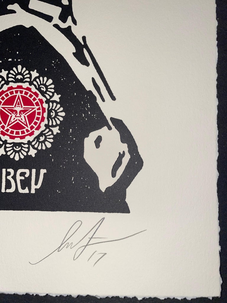 Shepard Fairey - Shepard Fairey "Rose Soldier Letterpress Edition ...