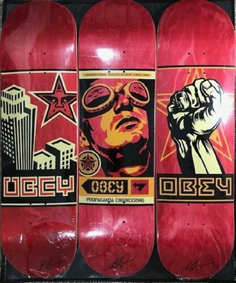 Shepard Fairey - Shepard Fairey Obey Giant 30th Anniversary Skateboard ...