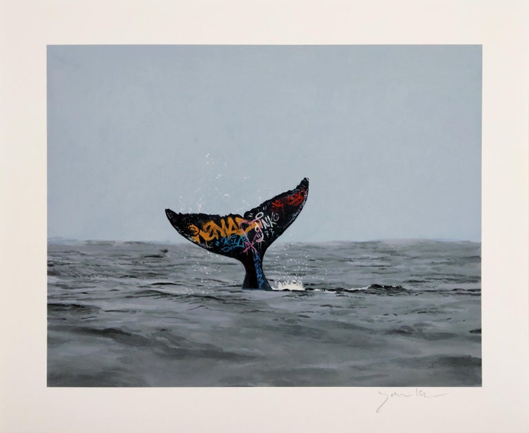 Josh Keyes - Descent, Josh Keyes Street Art Print at 1stDibs