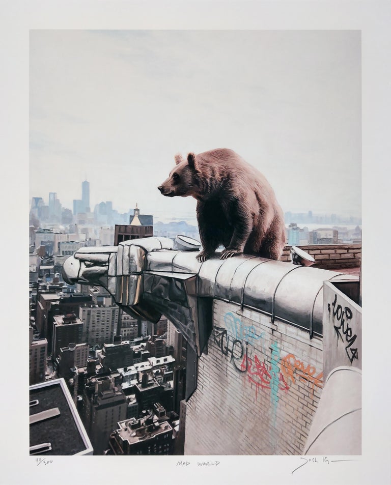 Josh Keyes - Mad World, Josh Keyes, Contemporary Street Art Print For ...