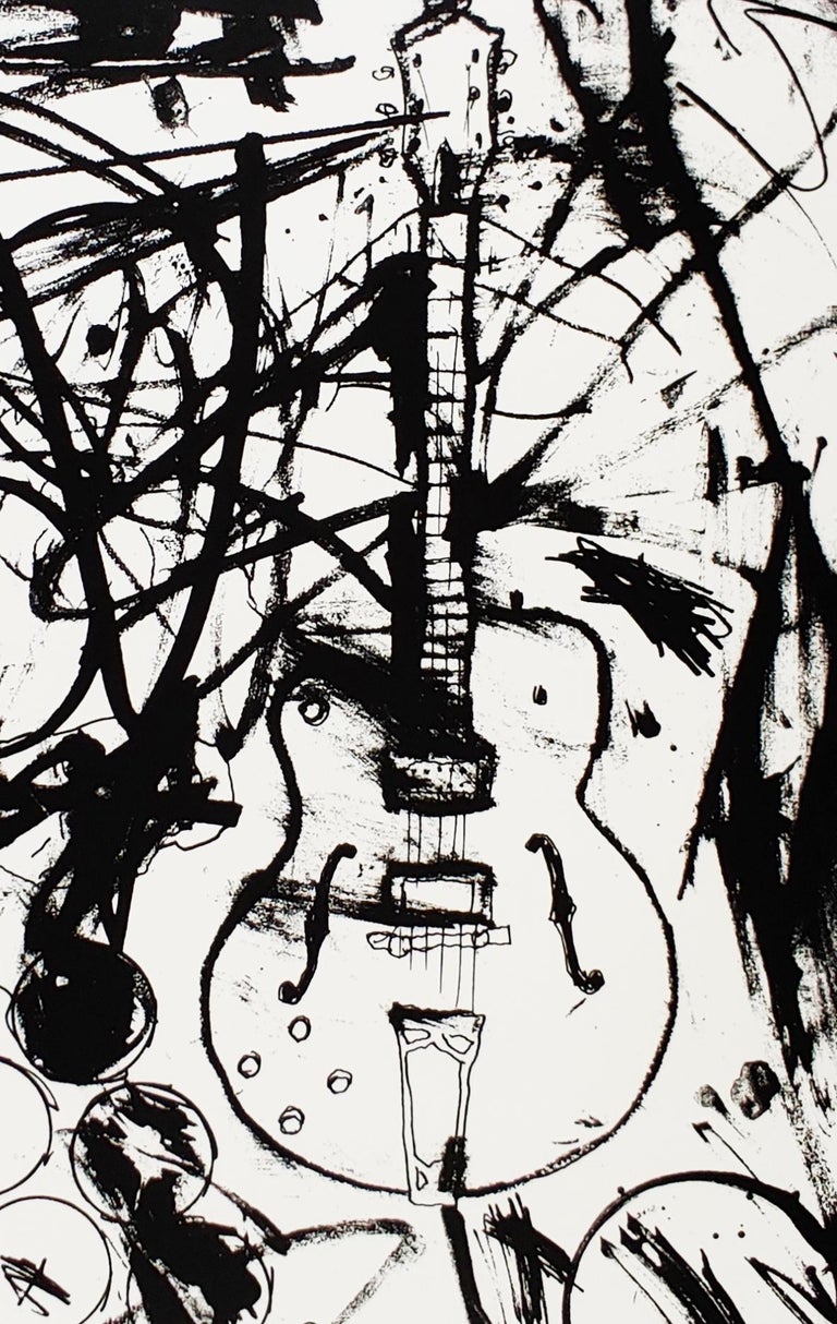 Tim Armstrong - My Country Club Guitar B&W, Tim Armstrong (Rancid) Punk ...