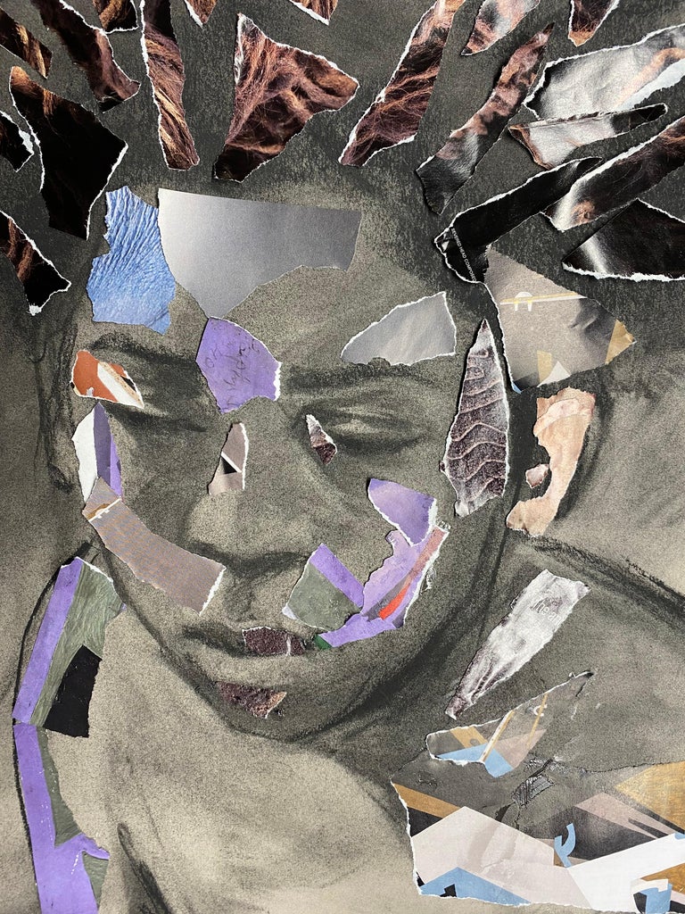 Audrey Anastasi - Duality, provocative collage with 2 women muted ...