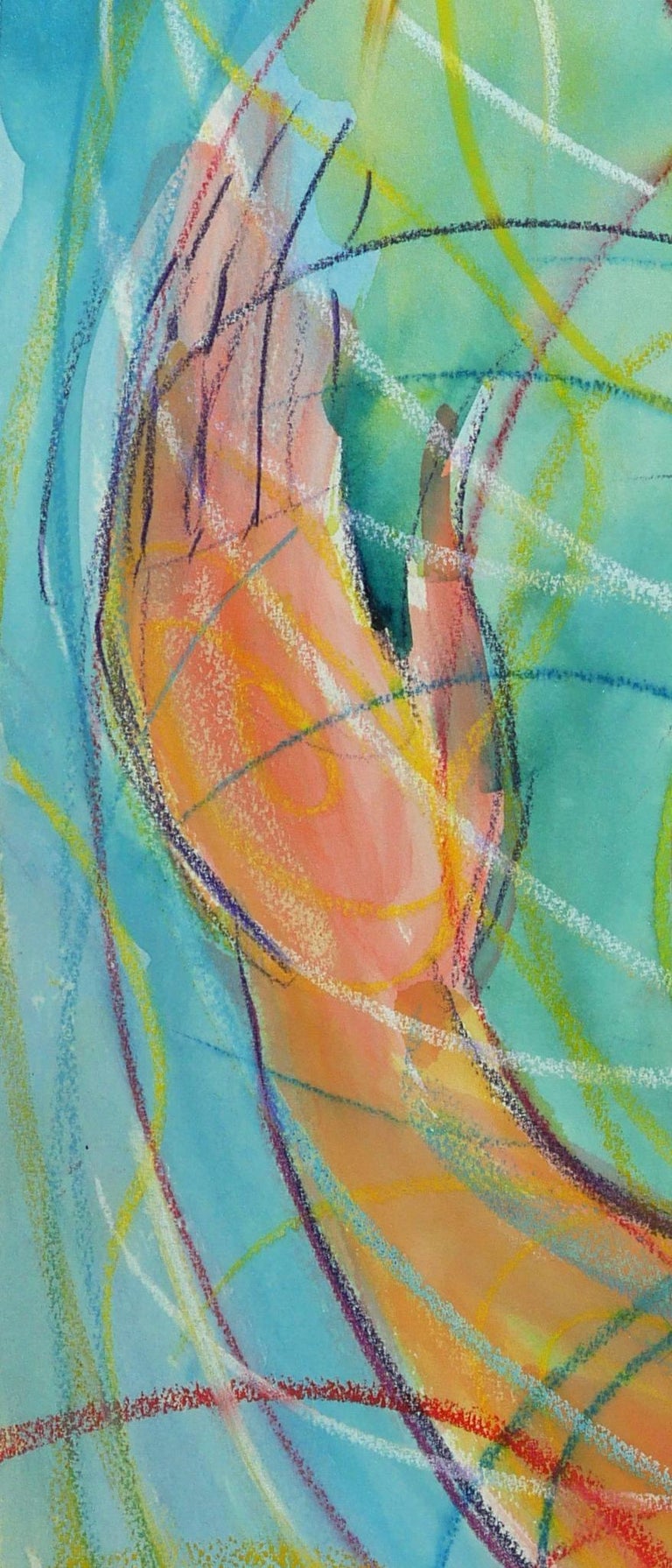 Janet Morgan - How To Listen, colorful spiritual figure For Sale at 1stDibs