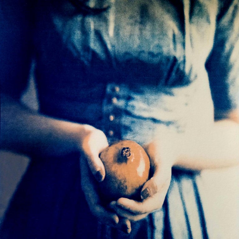 Diana Bloomfield - Green Dress and Pomegranate For Sale at 1stDibs