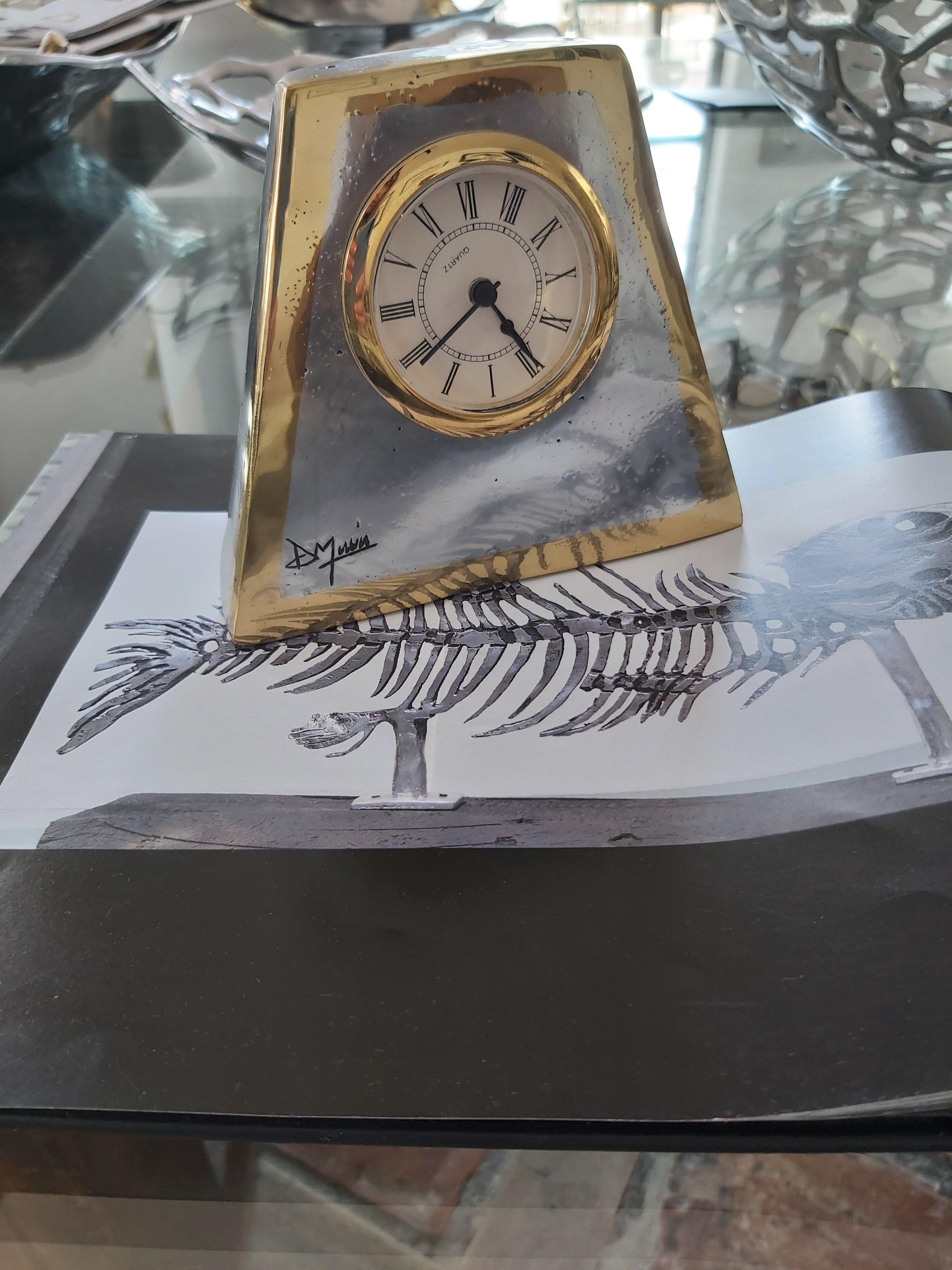 David Marshall - David Marshall Metal Original Trapeze Clock Brass ...