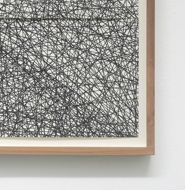 Ignacio Uriarte 1 - "Diagonal ruler line structure" / Drawing, black ...