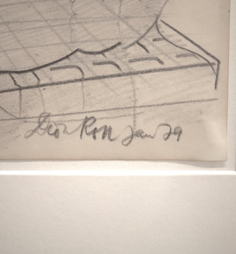 Dieter Roth - "Untitled", original abstract pencil drawing, framed ...