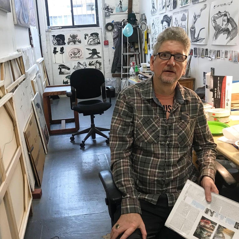 Tony Geiger - "Coronet Sunset", painting, surrealist dream, alien, fire ...