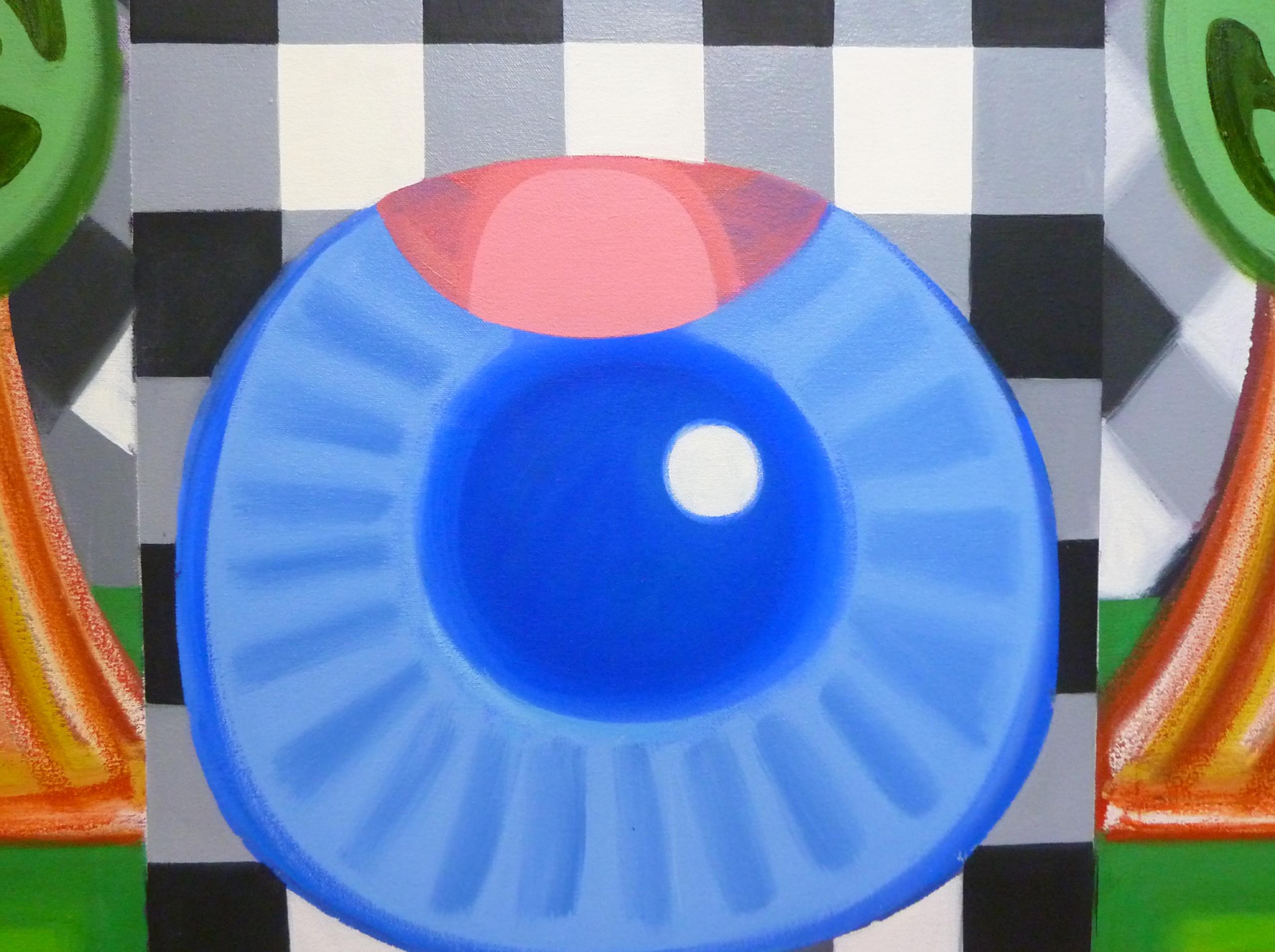 Peter Schenck - "Red Eye", oil painting, portrait, artist, palette, art ...