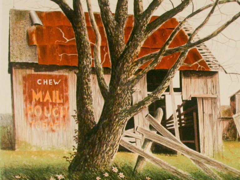 Wayne Cooper - "Old Barn, " Signed Print, American Landscape For Sale ...