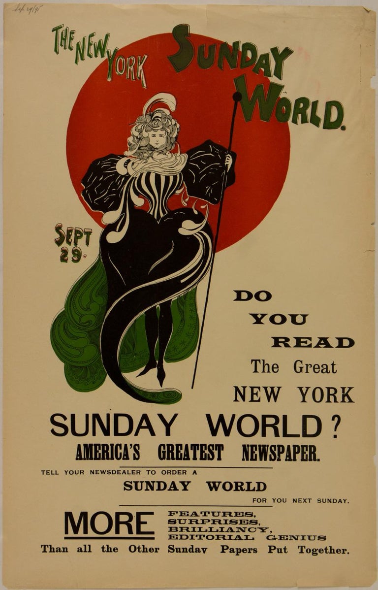 F. Gilbert Edge - The Sunday World; Sept. 29 For Sale at 1stDibs