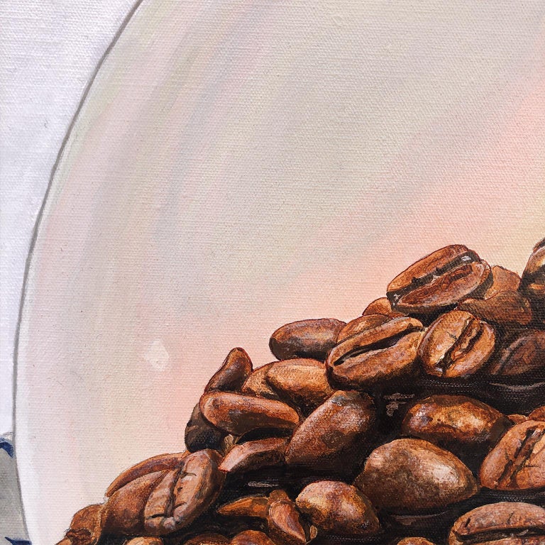 Jos Rijff - Raw Coffee - Contemporary Hyper Realist Still Life Oil ...