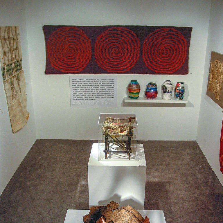 Ed Rossbach - Warp Ikat Spiral, Mid-Century Abstract Woven Tapestry ...