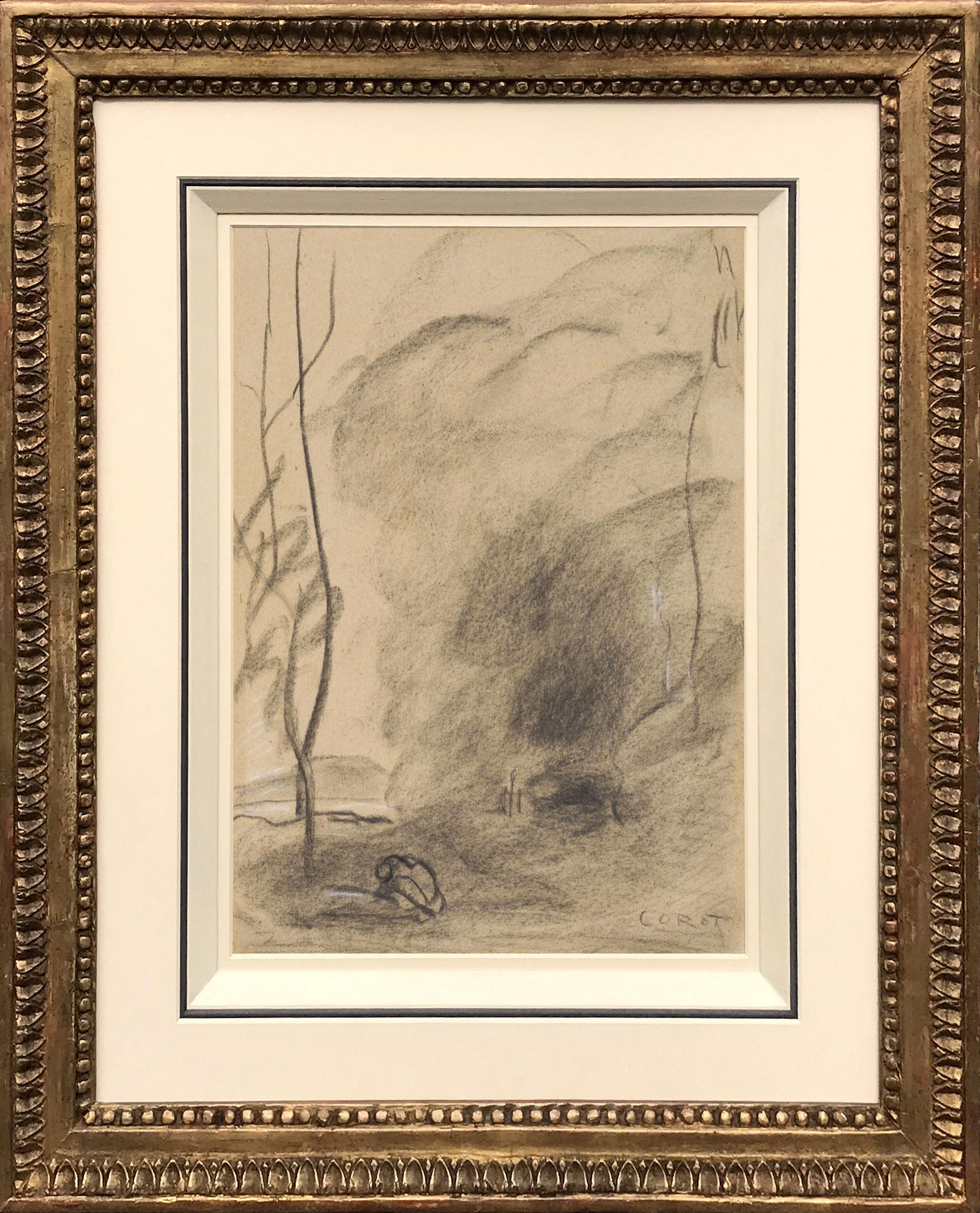 19th Century French Oil on Canvas Painting in Gilt Frame in the Style ...