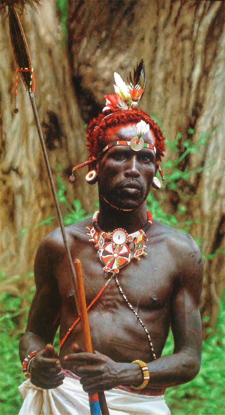 Tony Karpinski - Samburu Warrior Portrait For Sale at 1stDibs