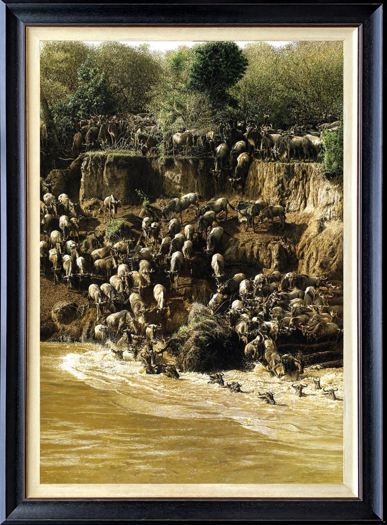 Tony Karpinski - Wildebeest Crossing For Sale at 1stDibs