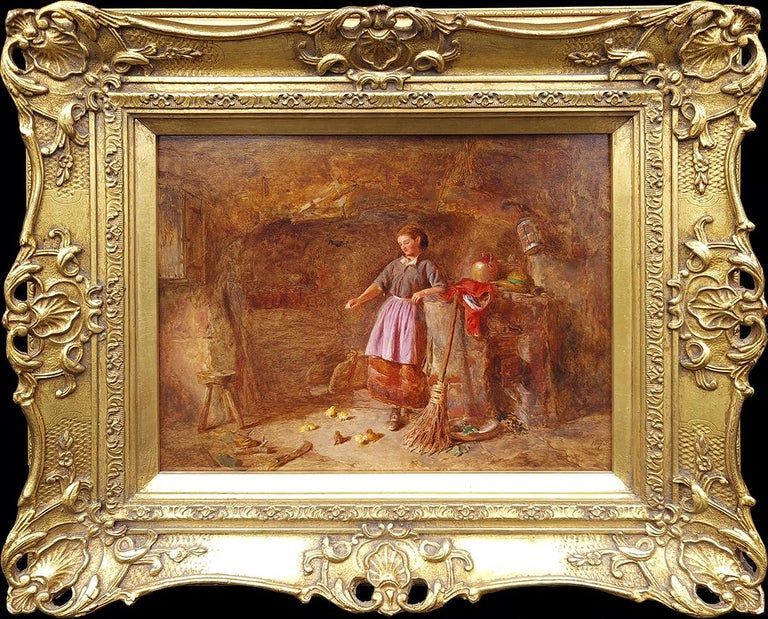 Alfred Provis - Feeding the New Brood For Sale at 1stDibs