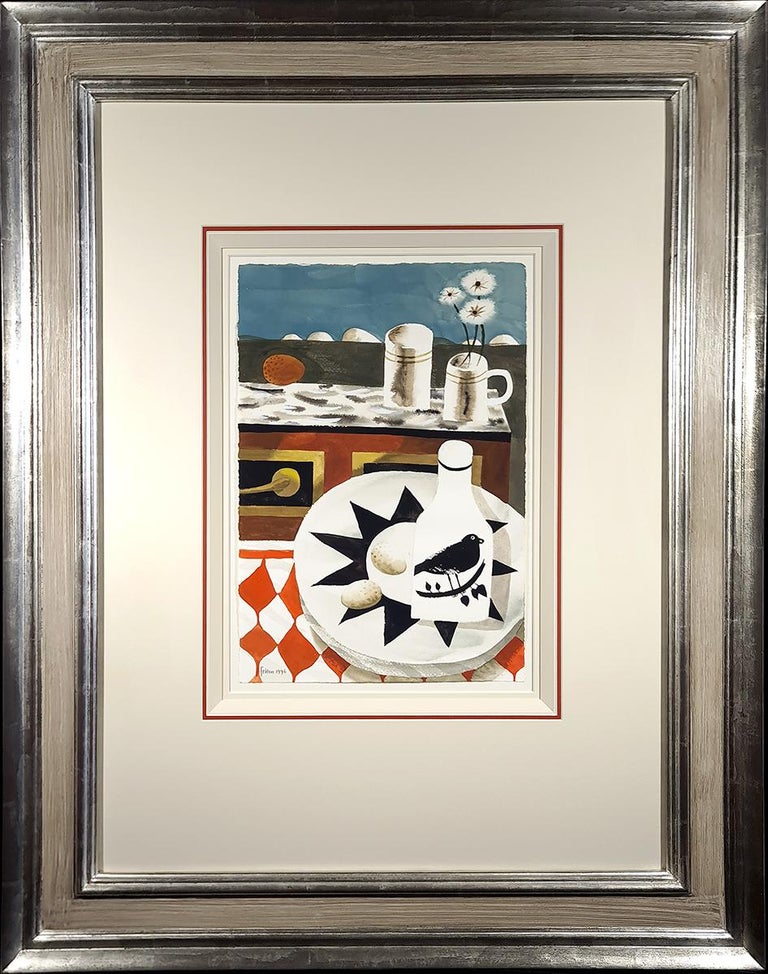 Mary Fedden - Still Life with Tableware For Sale at 1stDibs