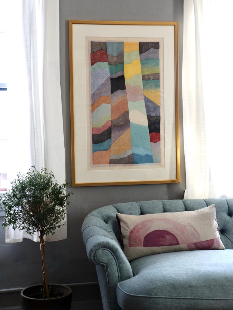 Ansei Uchima - Ansei Uchima Woodblock Print on Japanese Paper, Forest ...