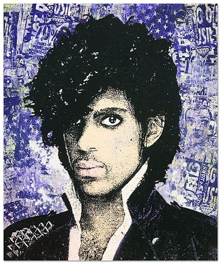 Greg Gossel - Prince (Tan), Greg Gossel Pop Art Musician Music Collage ...