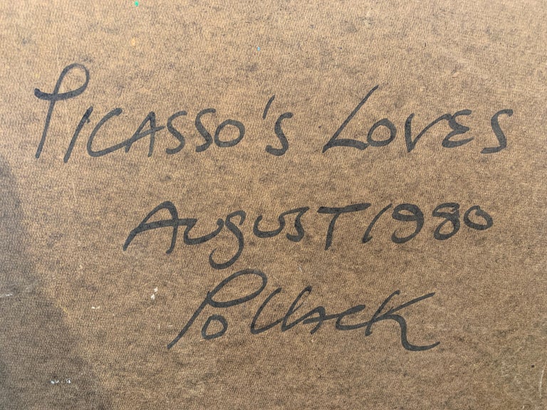 Reginald Pollack - Reginald Pollack "Picasso's Loves" Abstract Oil on ...