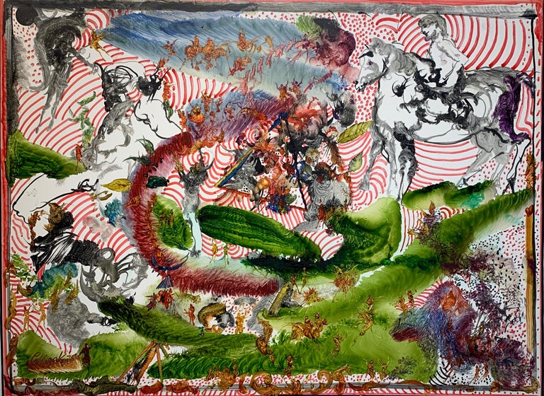 Reginald Pollack - Galaxy, Reginald Pollack Abstract Expressionist Oil ...