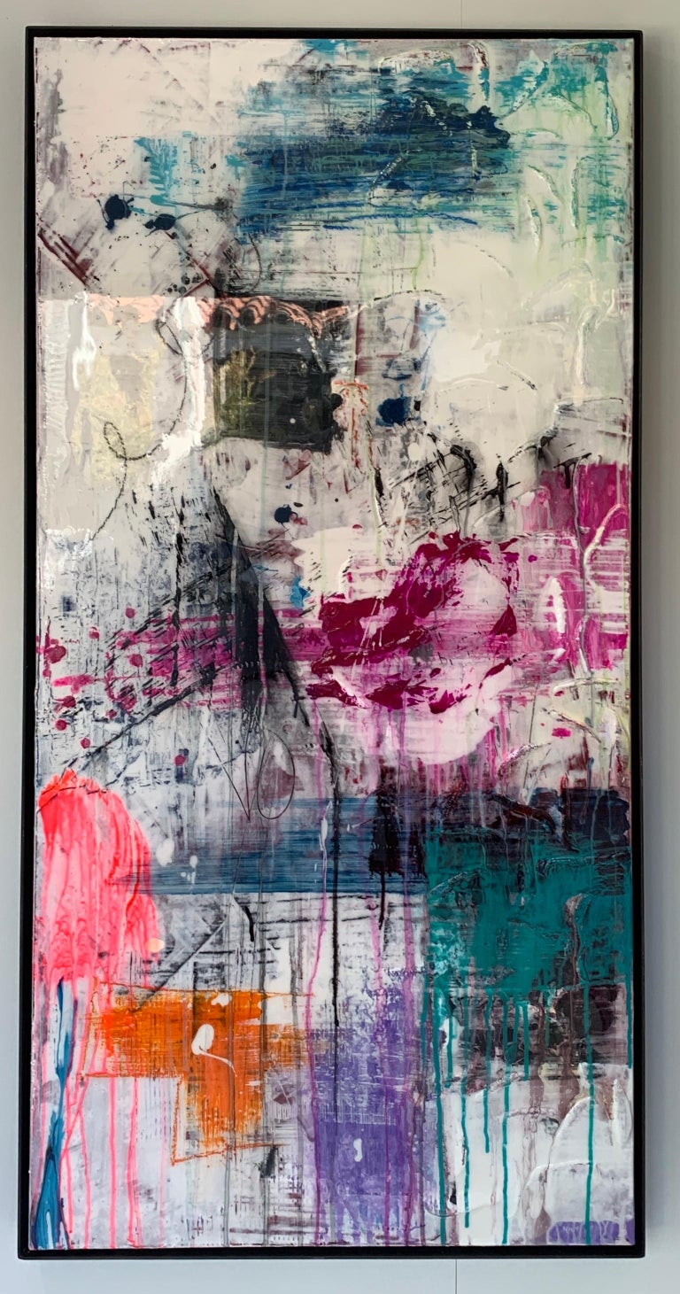 Peri Gutierrez - Peri Gutierrez "Contemplative" Canvas Abstract ...