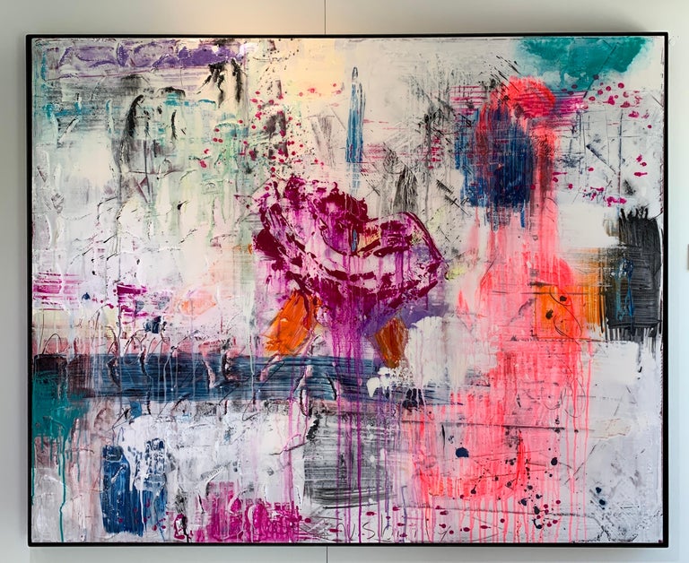 Peri Gutierrez - Peri Gutierrez "Contemplative" Canvas Abstract ...