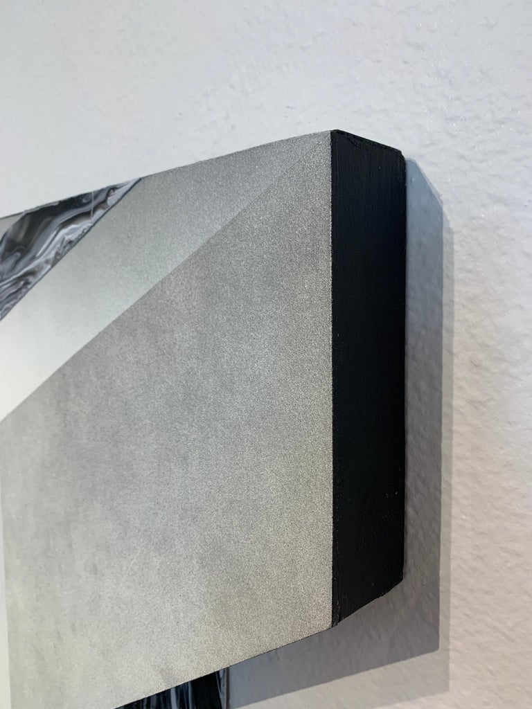 Zack Smithey - Zack Smithey "B&W Pour" Form and Flow Series Abstract ...