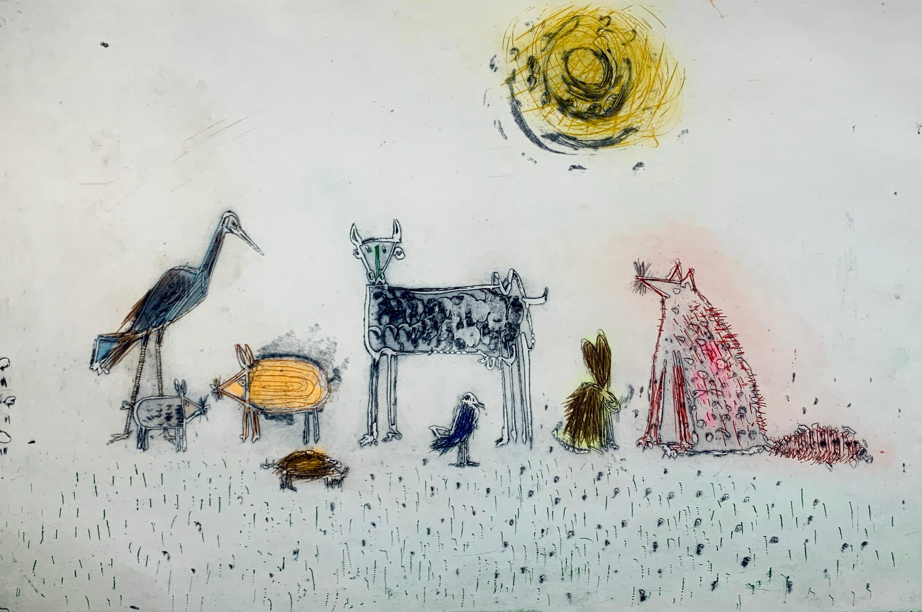 Malcolm Myers - The Animal Kingdom, by Malcolm Myers Intaglio Animal ...