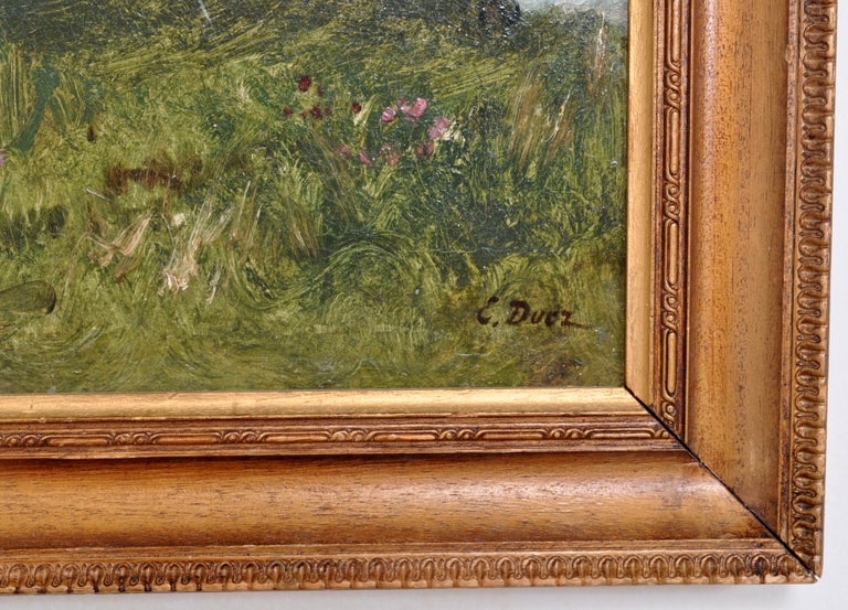 Ernest Ange Duez - Antique French Impressionist Oil Painting on Canvas ...