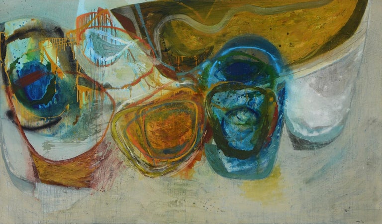 Peter Joyce - September - large abstract painting, liminal landscape ...