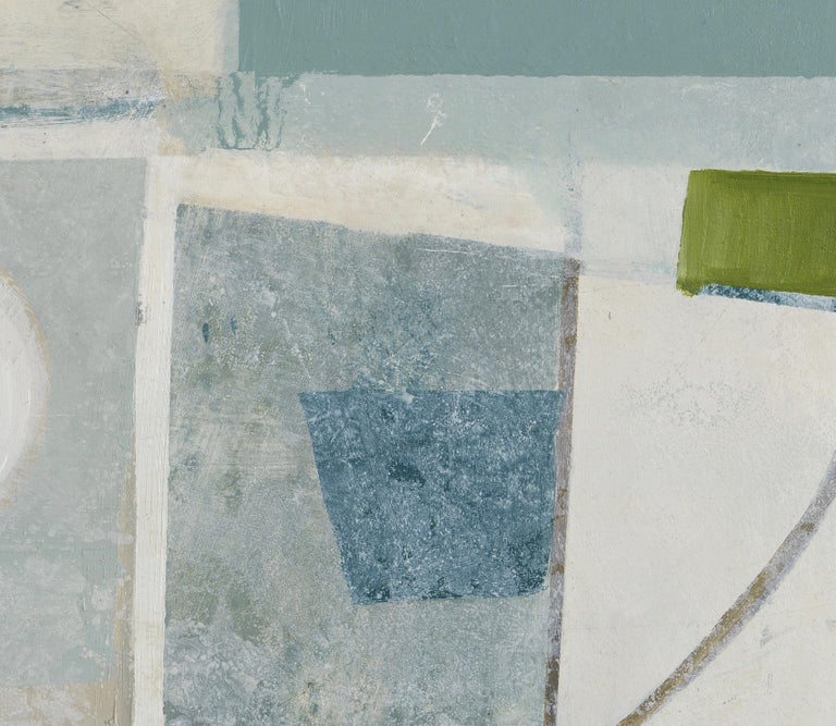 Daisy Cook - The Shape of Space I - abstract oil painting with grey ...