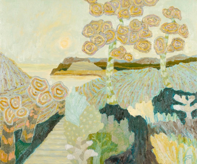 Richard Ballinger - Richard Ballinger Steps to the Bay landscape oil ...