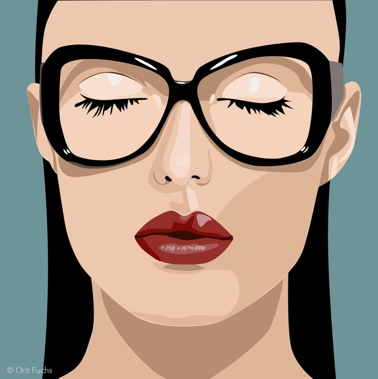 Orit Fuchs - Orit Fuchs: Vivid 58 - Giclee print on canvas female ...