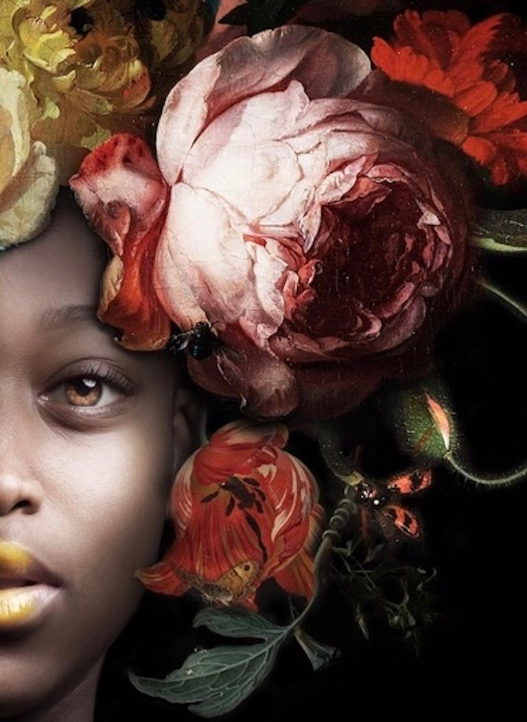 Yvonne Michiels - ''Fading Flowers Lemon'', Portrait of Girl with ...