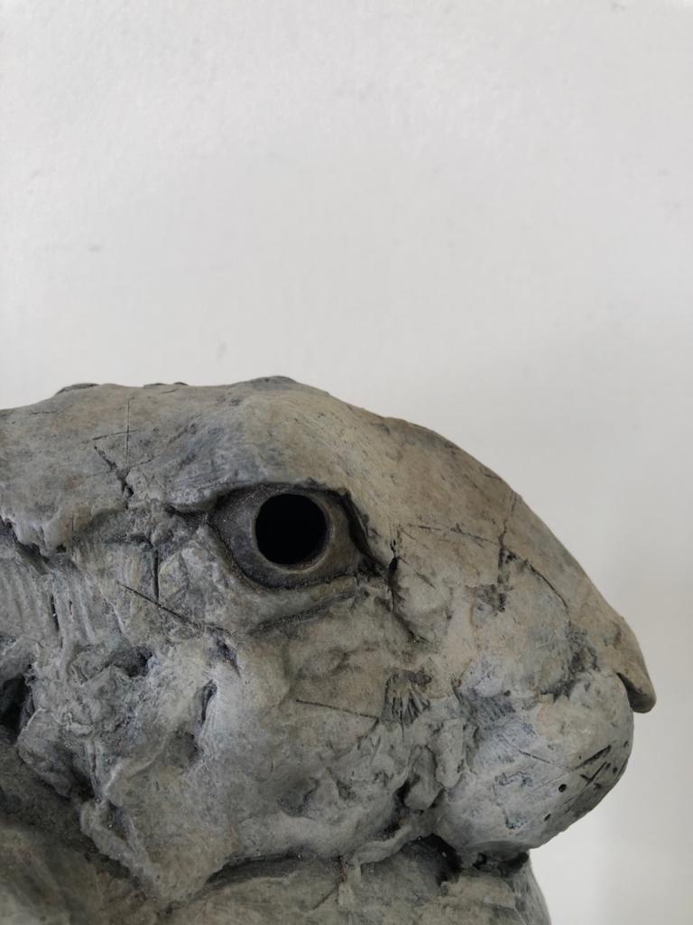 Nichola Theakston - ''Hare Head Study 2'', Contemporary Bronze ...