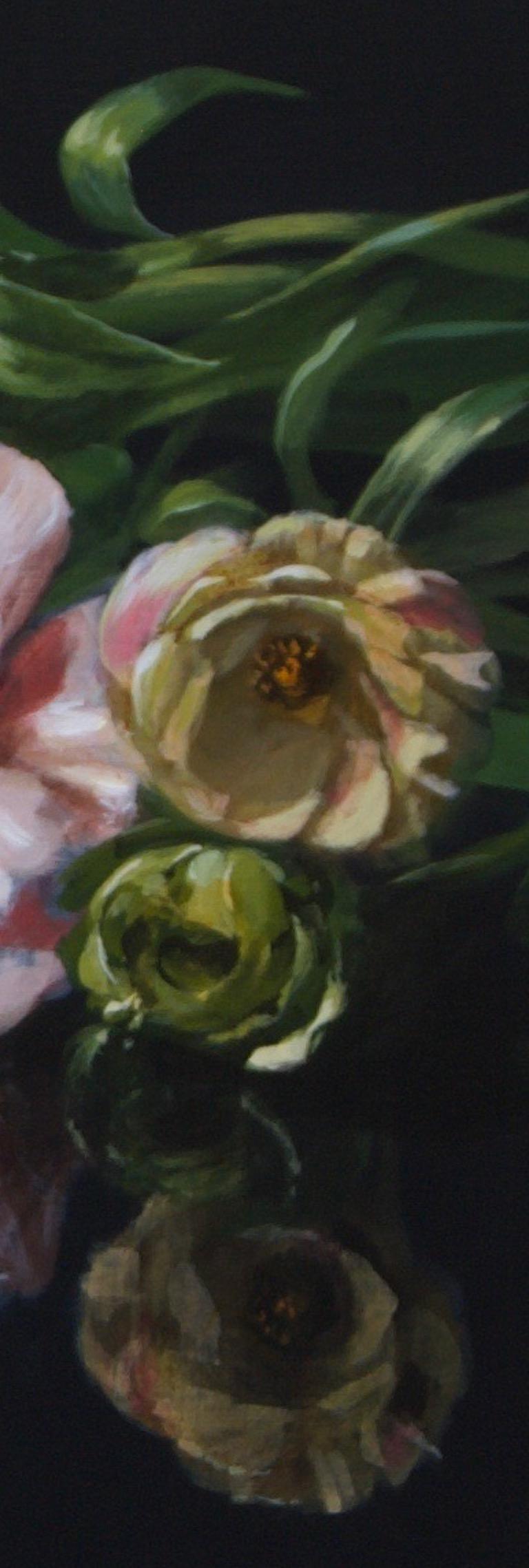 Sasja Wagenaar - ''Crowfoot and Tulip'', Dutch Contemporary Still Life with Flowers For Sale at ...