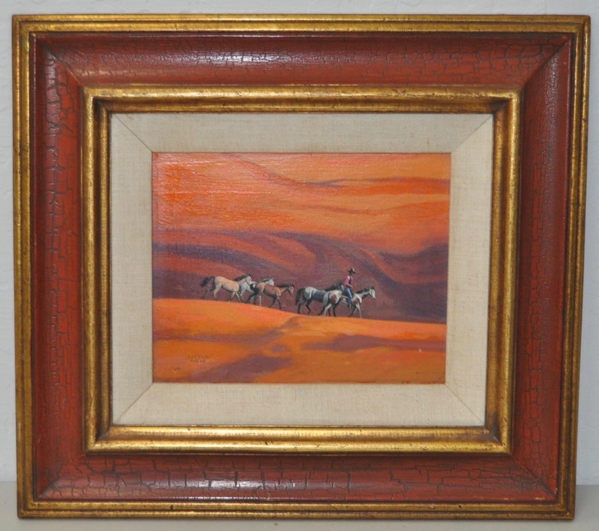 Ted Littlefield - Ted Littlefield "Navaho Drive" Acrylic Painting c ...
