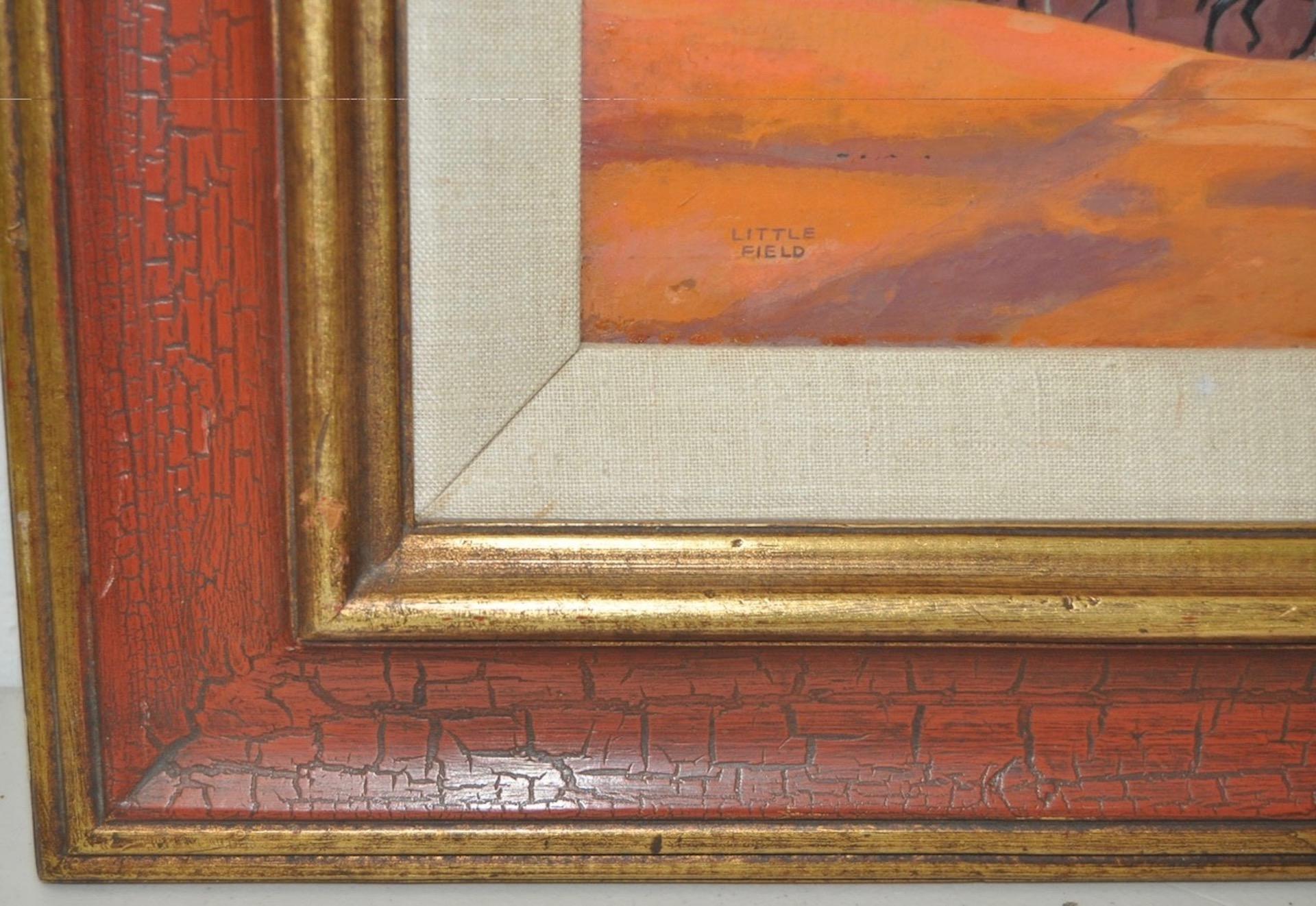 Ted Littlefield - Ted Littlefield "Navaho Drive" Acrylic Painting c ...