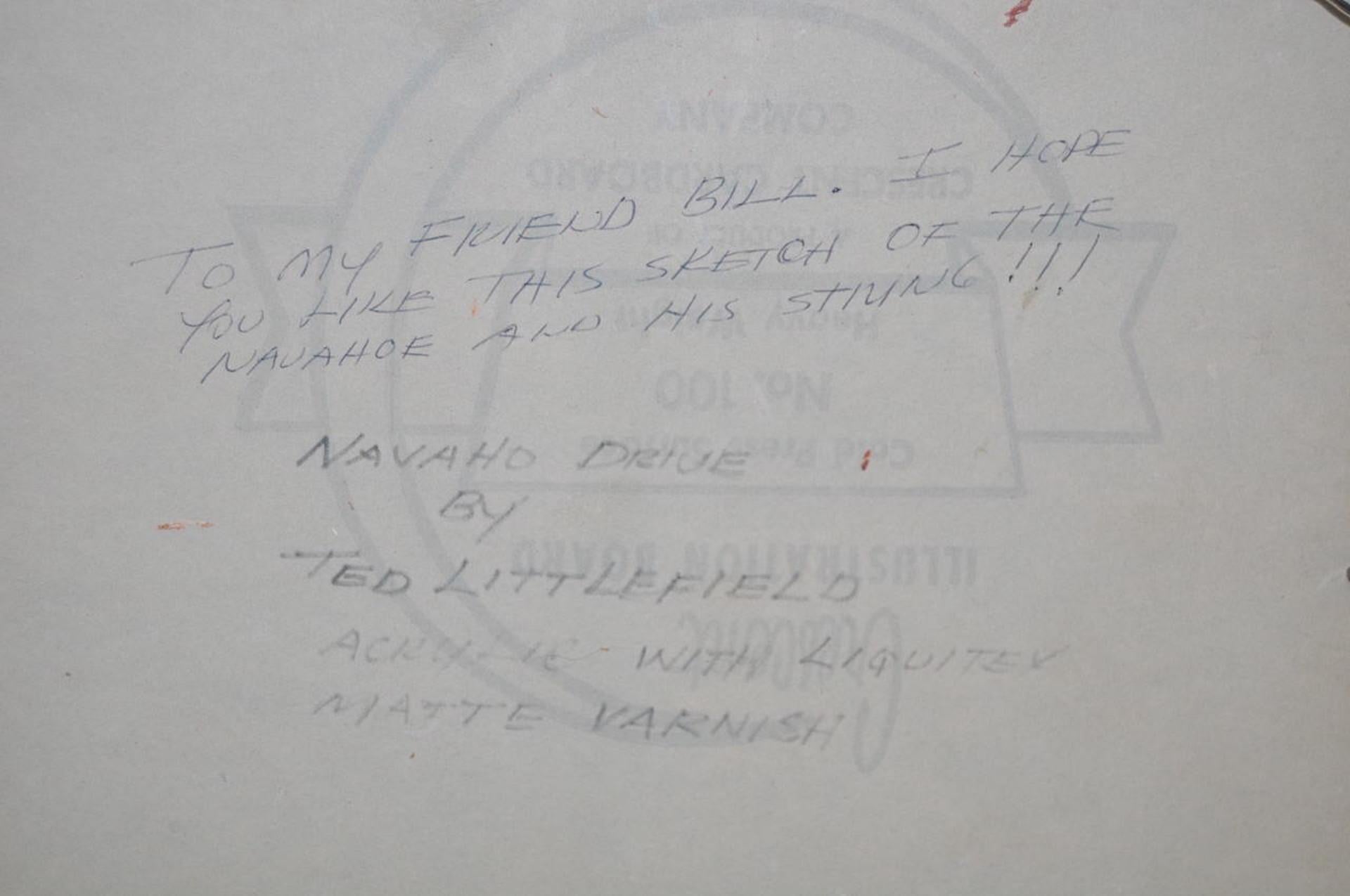 Ted Littlefield - Ted Littlefield "Navaho Drive" Acrylic Painting c ...