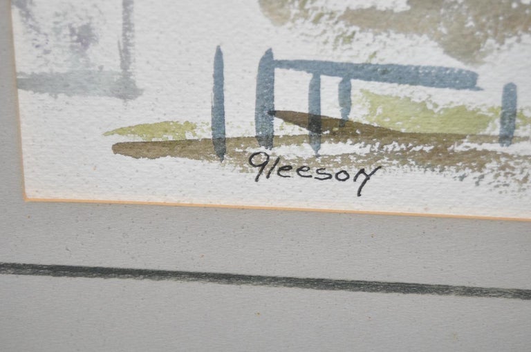 Gerald Collins Gleeson - Mendocino Village, California Original ...