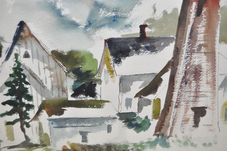 Gerald Collins Gleeson - Mendocino Village, California Original ...